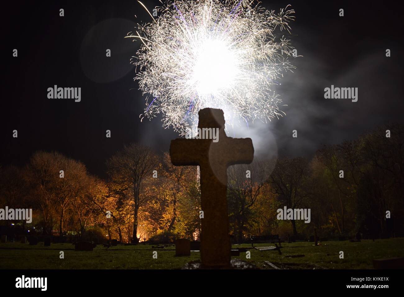 Fireworks cemetary hi-res stock photography and images - Alamy