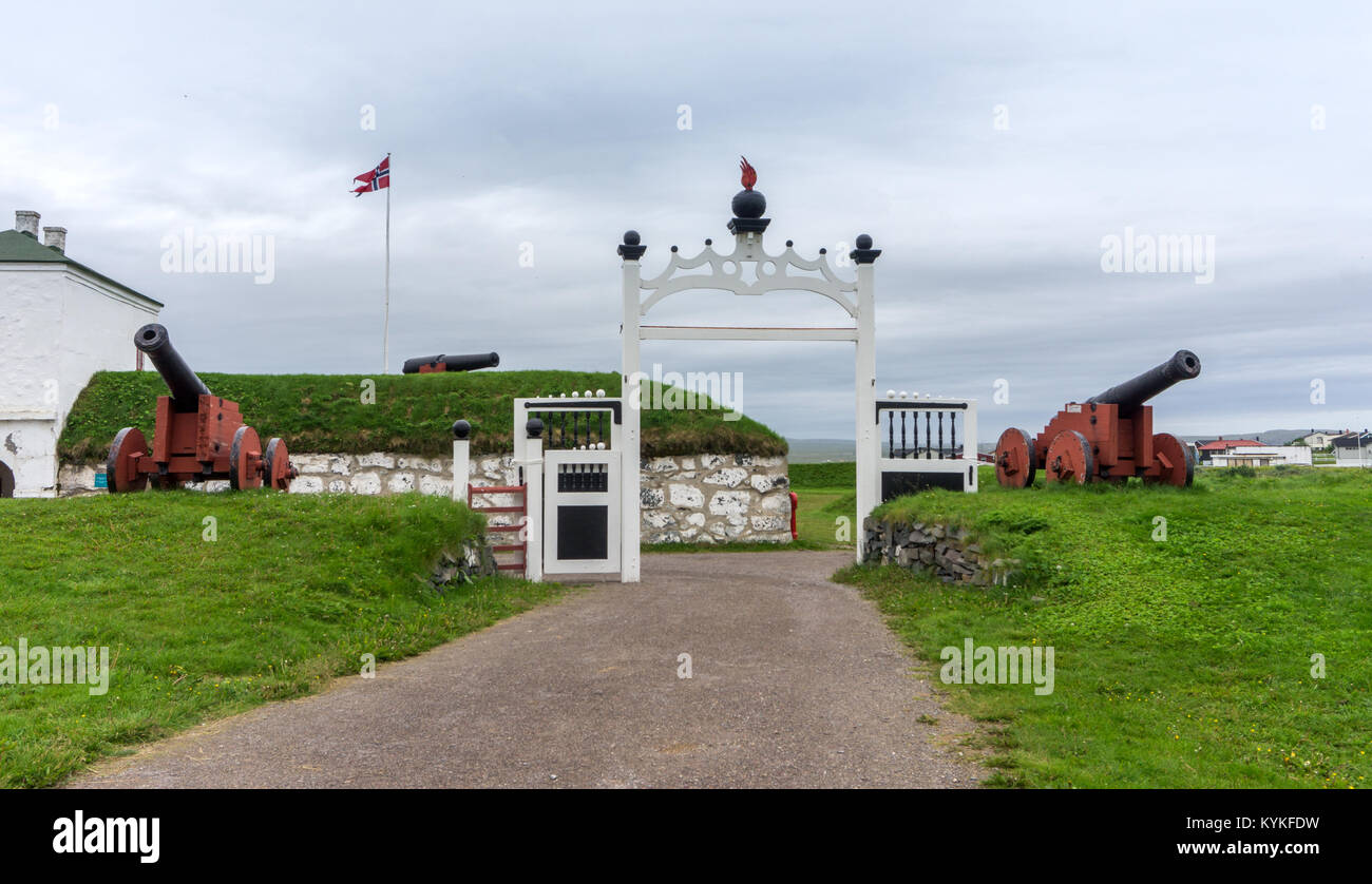 Vardohus Fortress in the town of Vardo, Finnmark, Norway. It was ...
