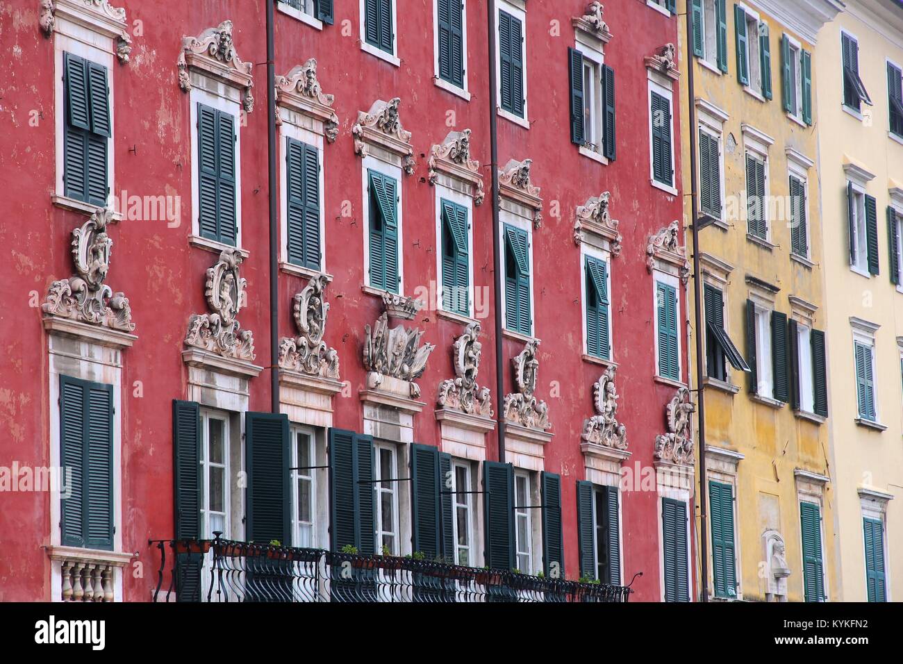 Carrara, Italy - Old Town colorful architecture in the region of ...