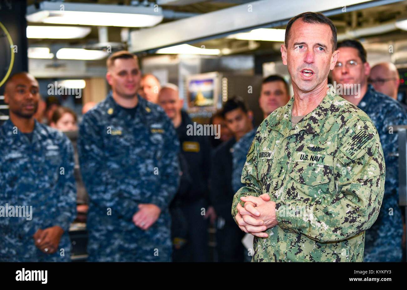 EVERETT, Wash. (Nov. 15, 2017) Chief of Naval Operations Adm. John ...