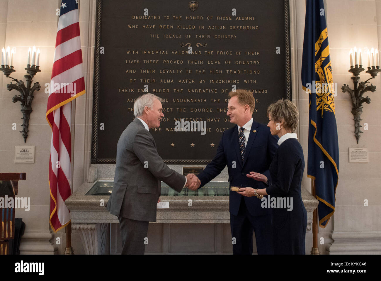 ANNAPOLIS, Md. (Jan. 5, 2018) Secretary of the Navy Richard V. Spencer ...