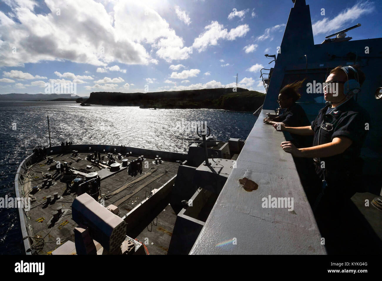 NAVAL BASE GUAM (Jan. 9, 2017) Operations Specialist 3rd Class Raven ...