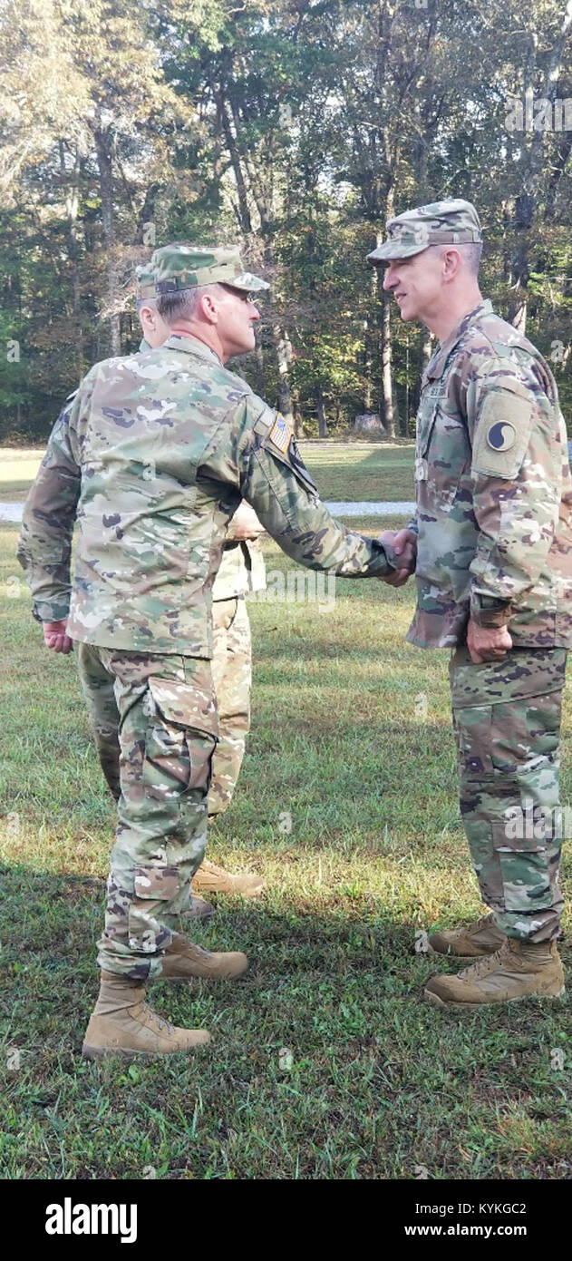Field promotion ceremony Stock Photo - Alamy