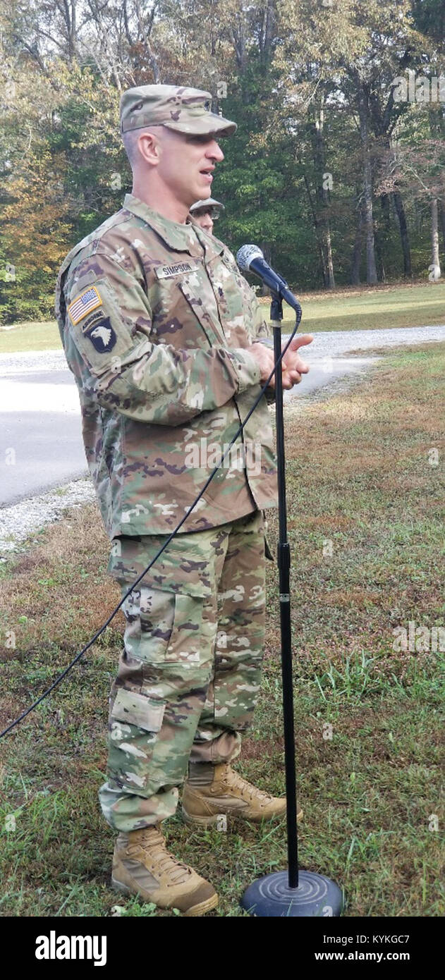 Field promotion ceremony Stock Photo - Alamy