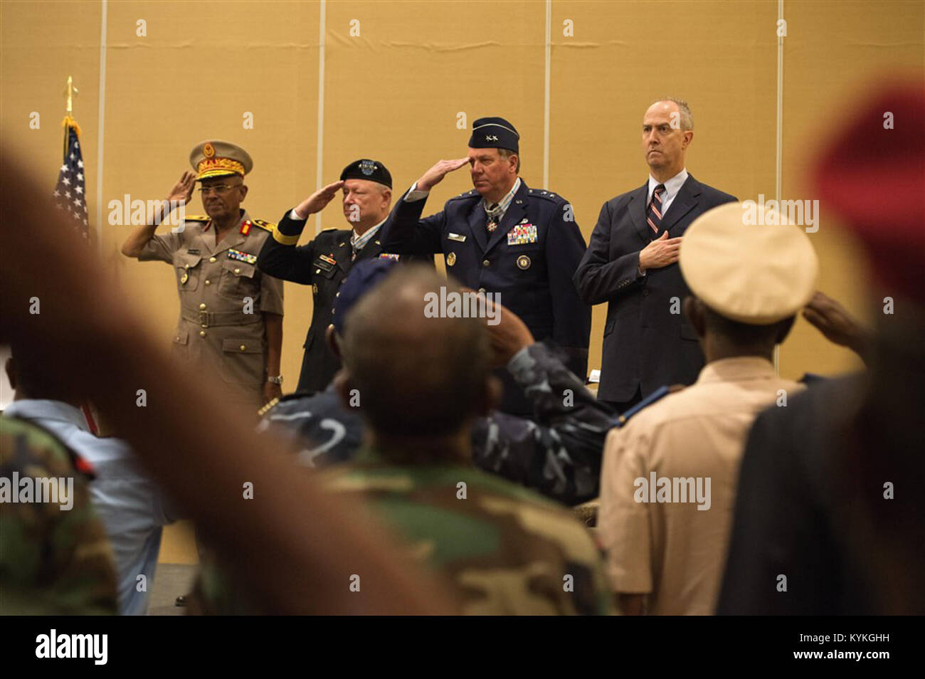US military awards ceremony Stock Photo - Alamy