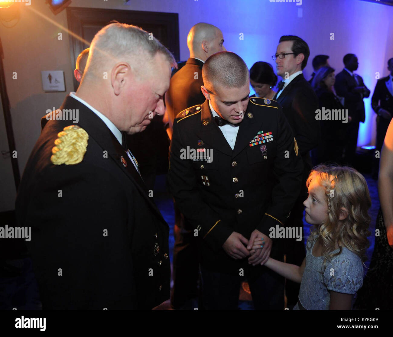 US military National Guard awards and promotion presentation ceremony ...