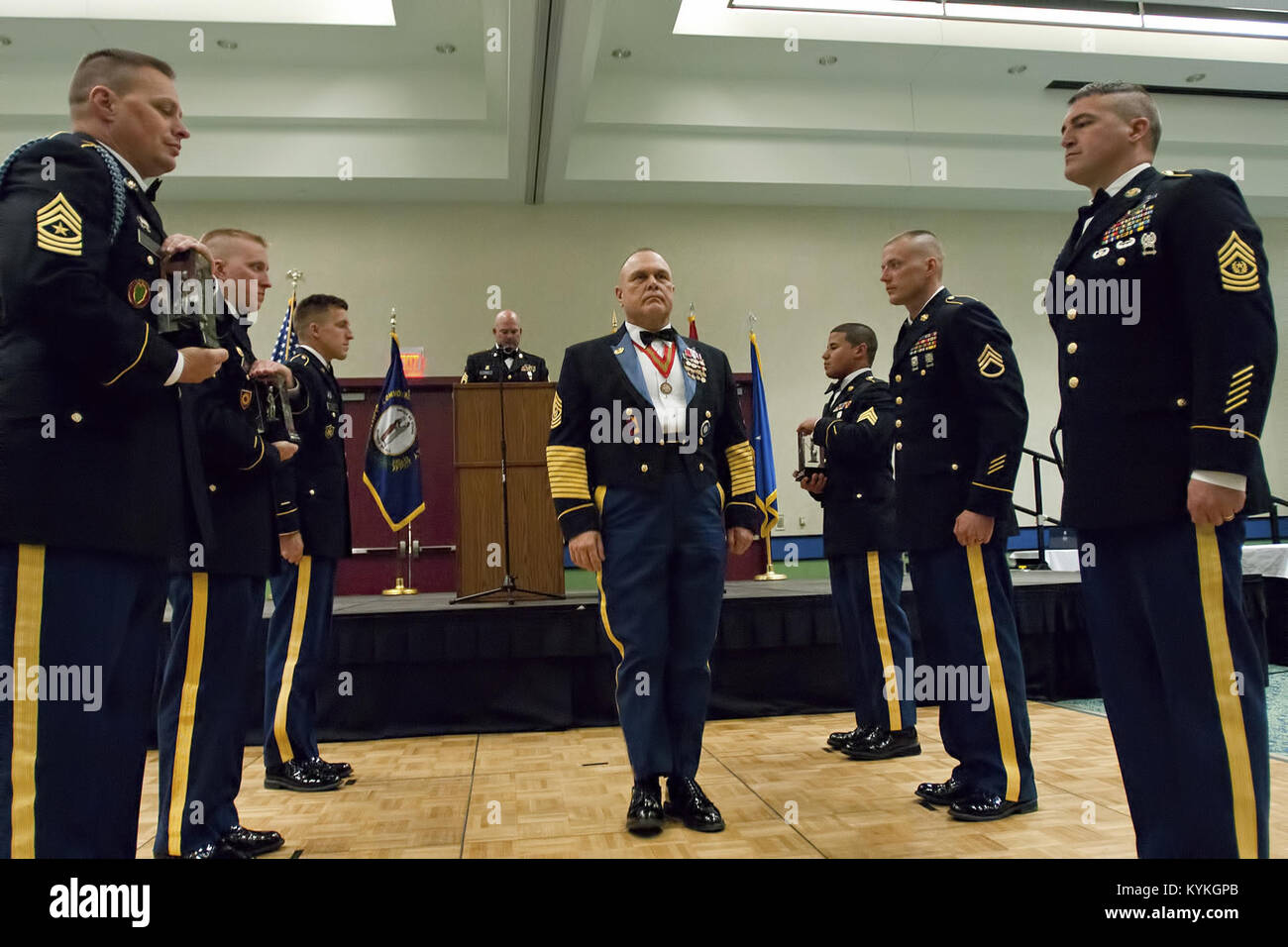 Military awards presentation Stock Photo - Alamy