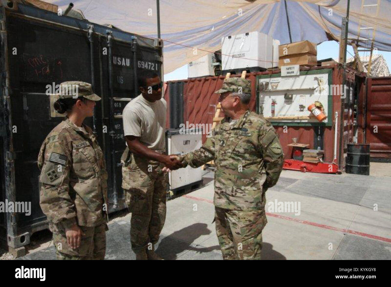 US military National Guard training and assisting in the field Stock ...