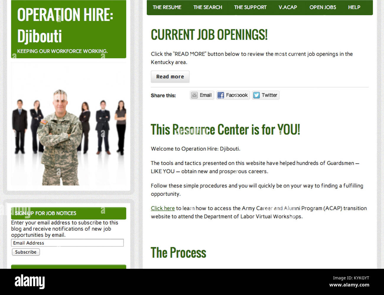 US military poster jobs and workplace Stock Photo - Alamy