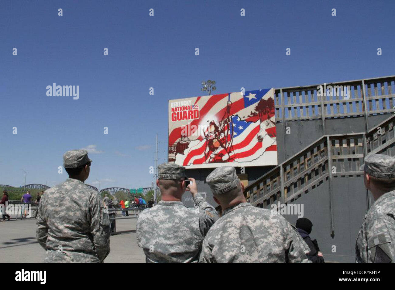 US military National Guard sports event Stock Photo - Alamy