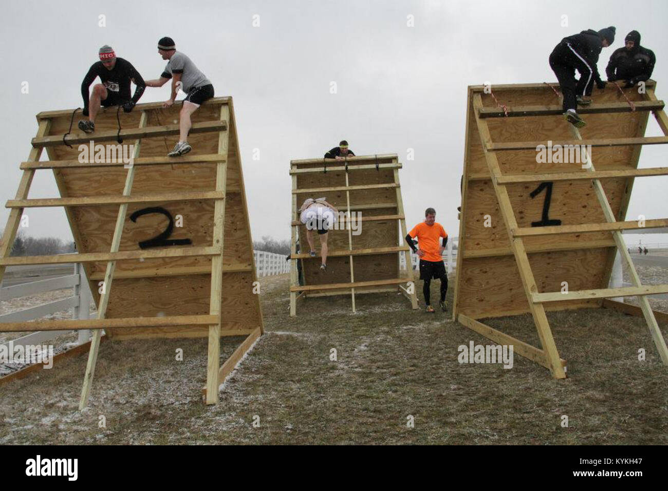 National guard military assault course Stock Photo - Alamy