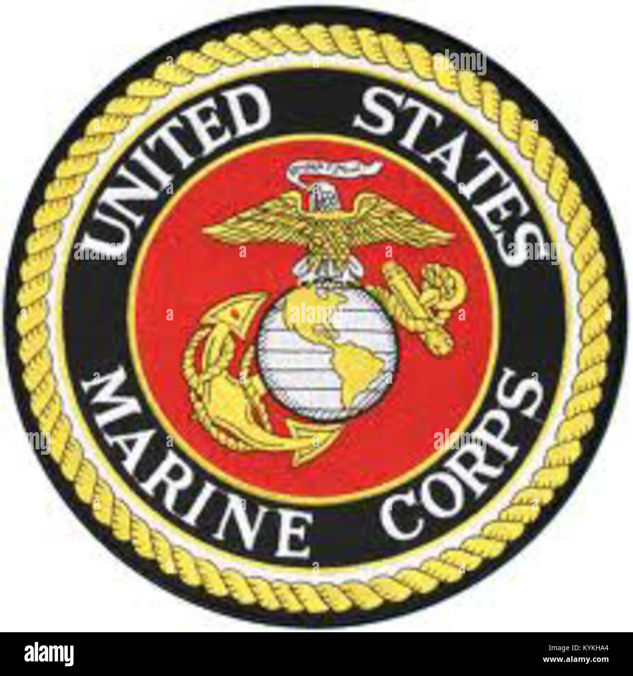 US military poster USMC badge Stock Photo - Alamy