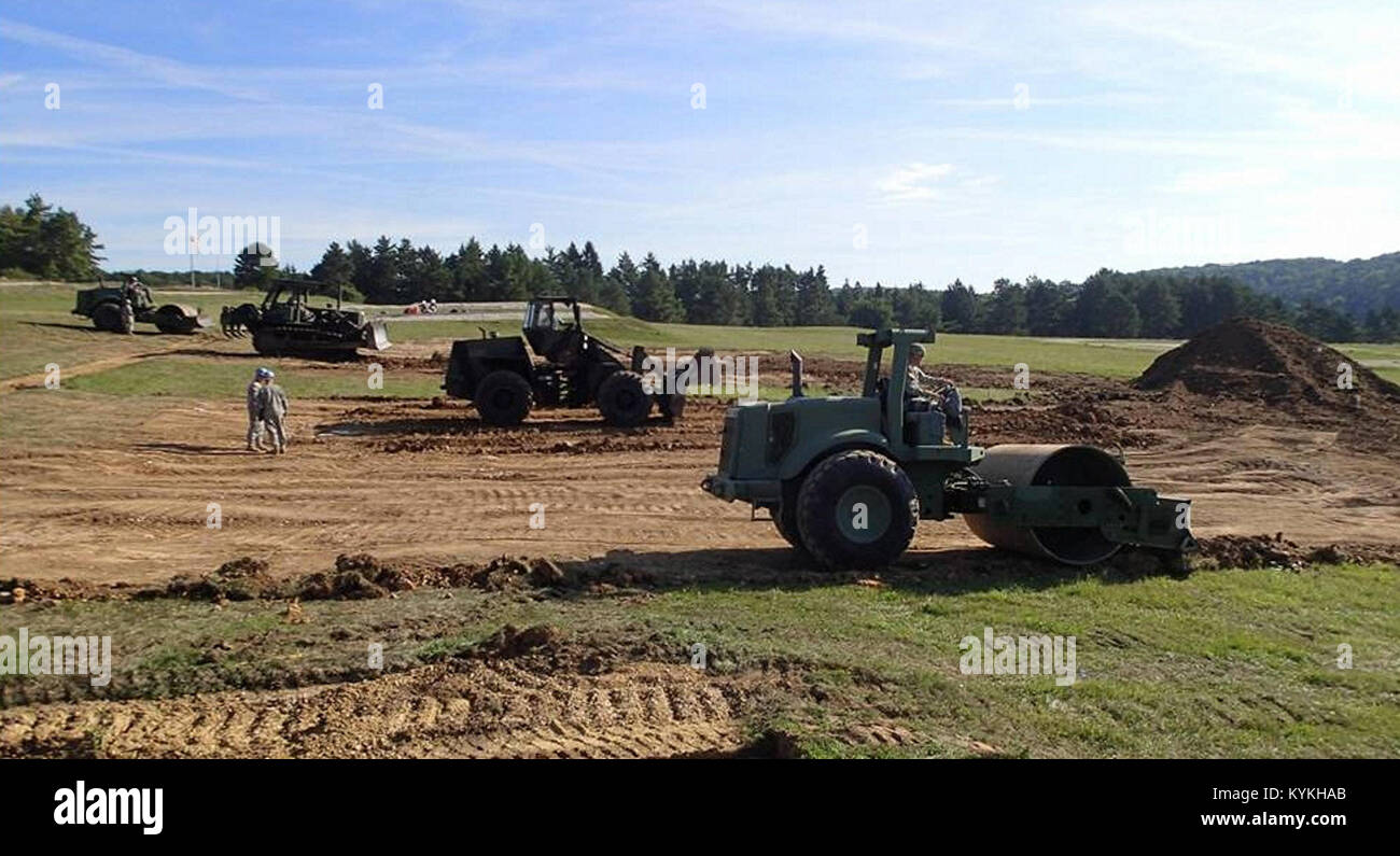 US military National Guard training and assisting in the field Stock ...