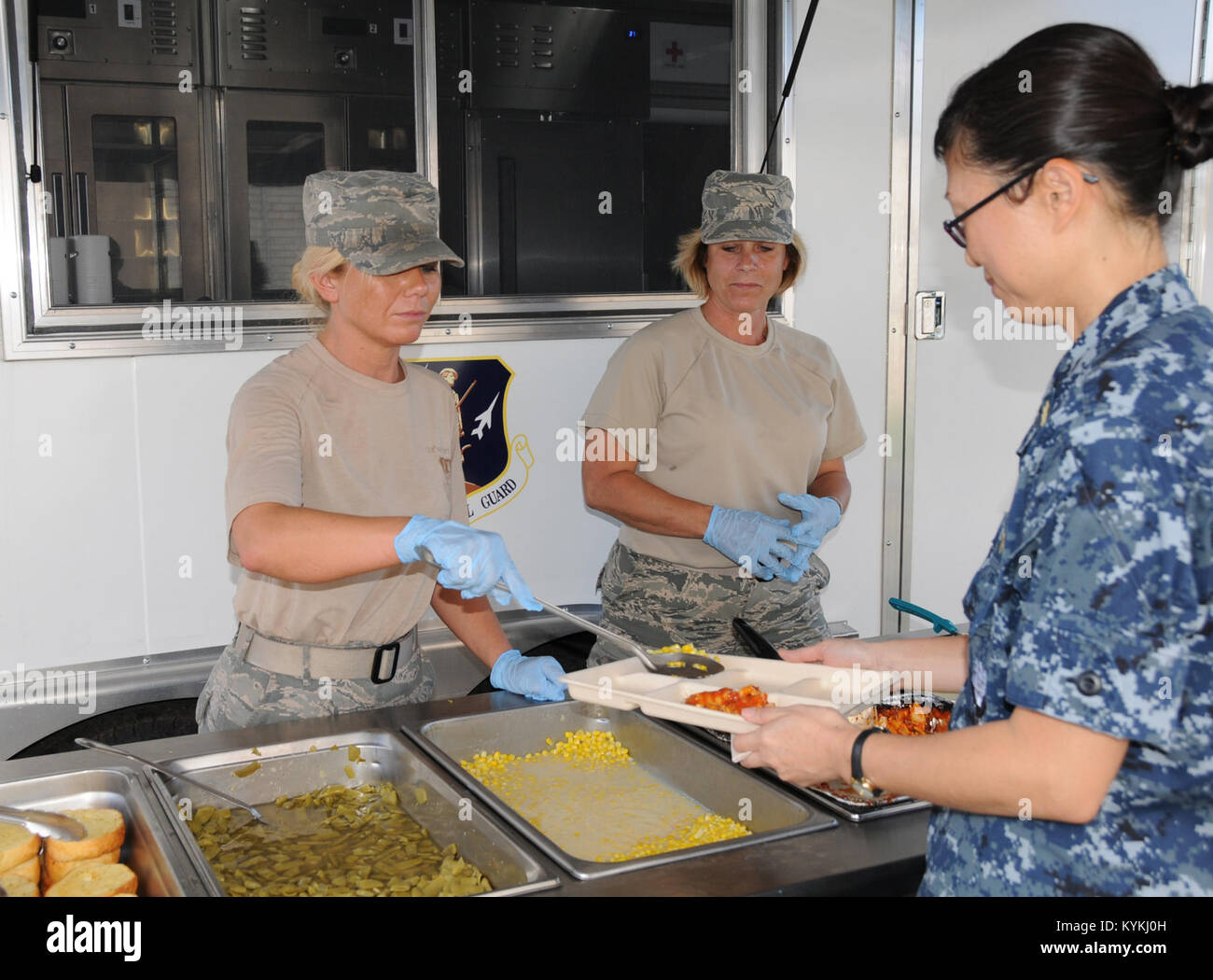 U.S. Air Force Tech. Sgt. Donna Hooper (left) and Master Sgt. Krista ...