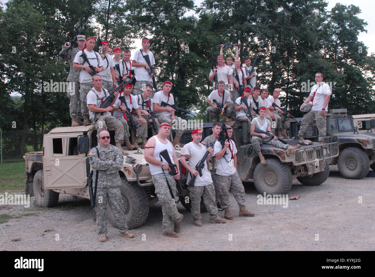 Soldiers of the 1st Battalion, 149th Infantry participate in battle ...