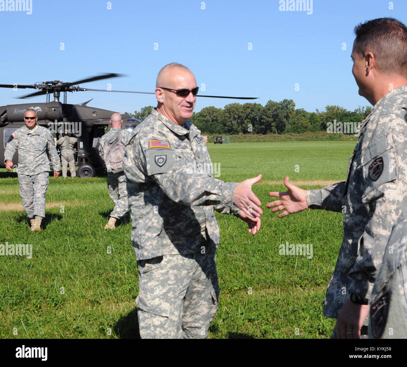 Col. Michael S. Ferguson, 63rd Theater Aviation Commander and Brig. Gen ...