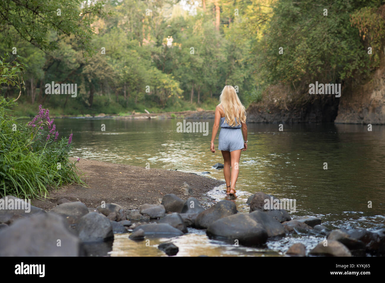 Summer Lake Fun Stock Photo - Alamy