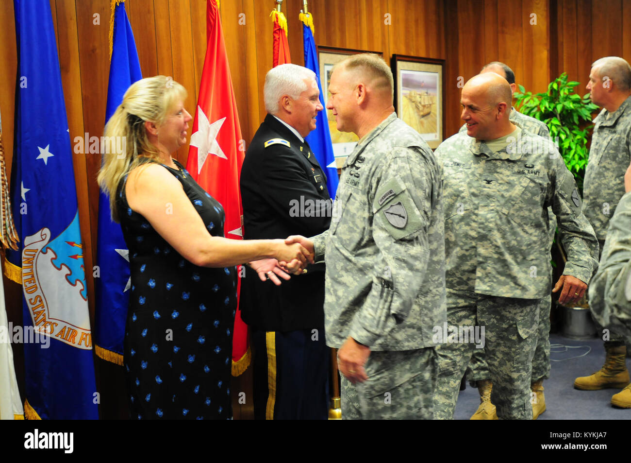 Col. Martin Carpenter and his wife, Shannon are honored during a ...