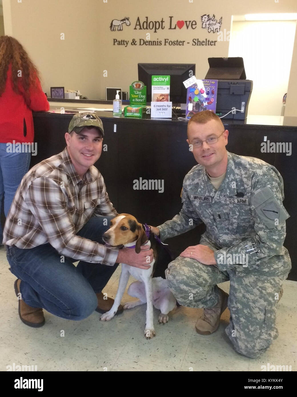 US military adopt a pet dog Stock Photo - Alamy