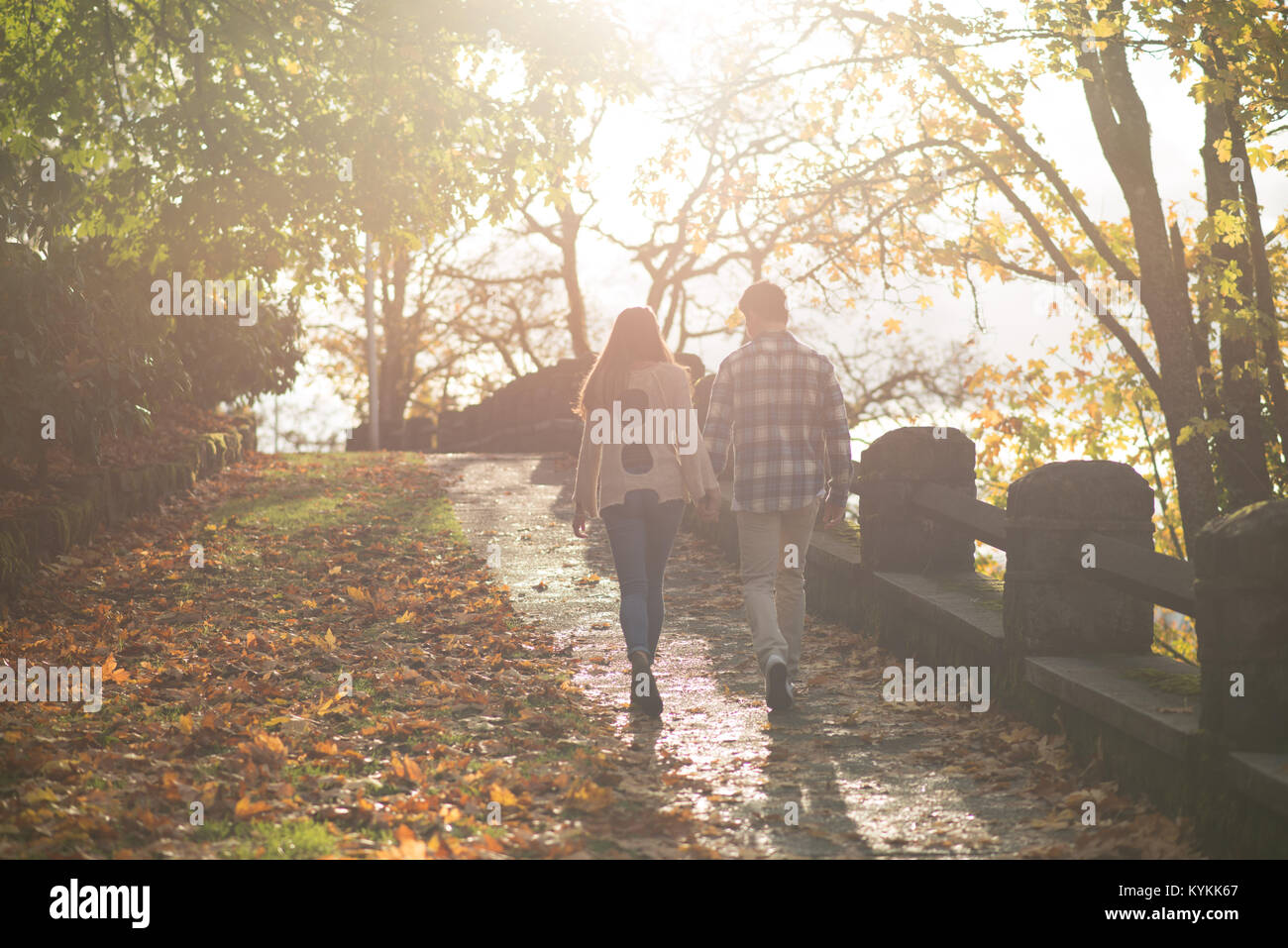 Couple Walking Away Stock Photo - Alamy