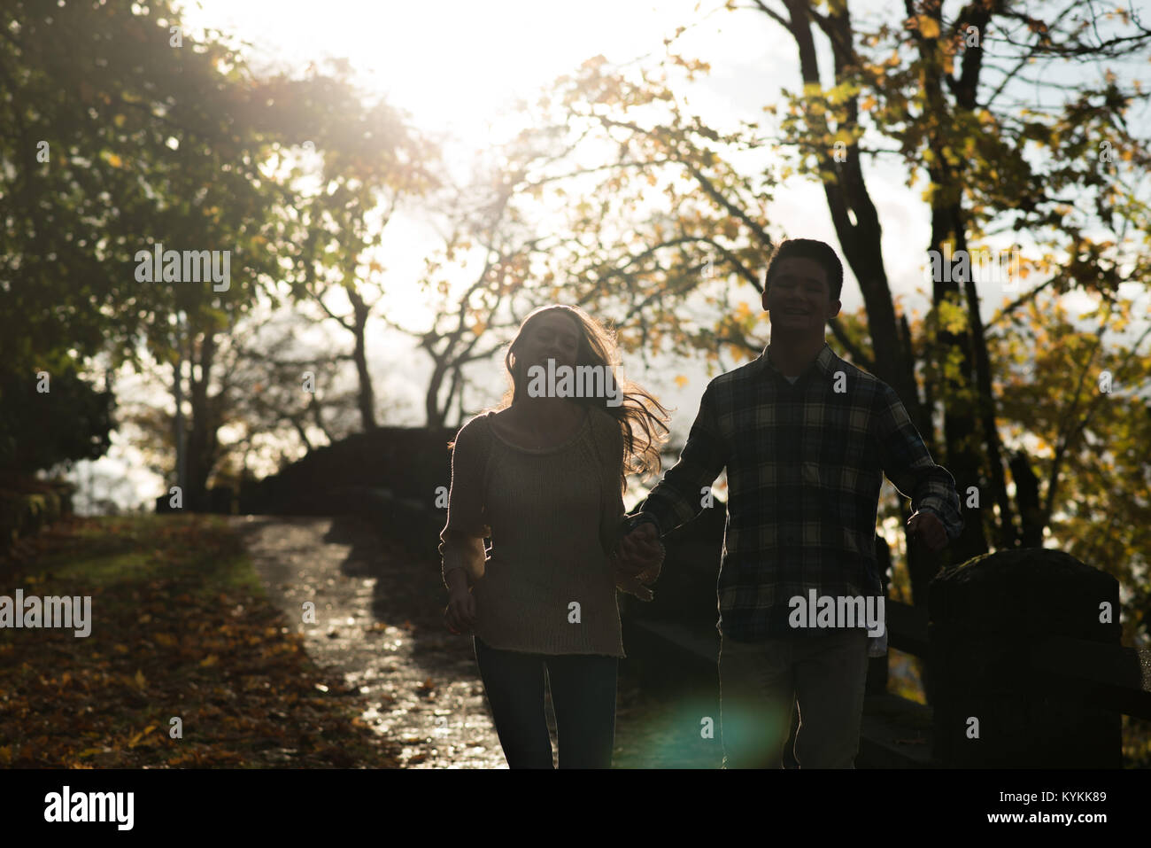 Couple Taking A Walk Stock Photo - Alamy