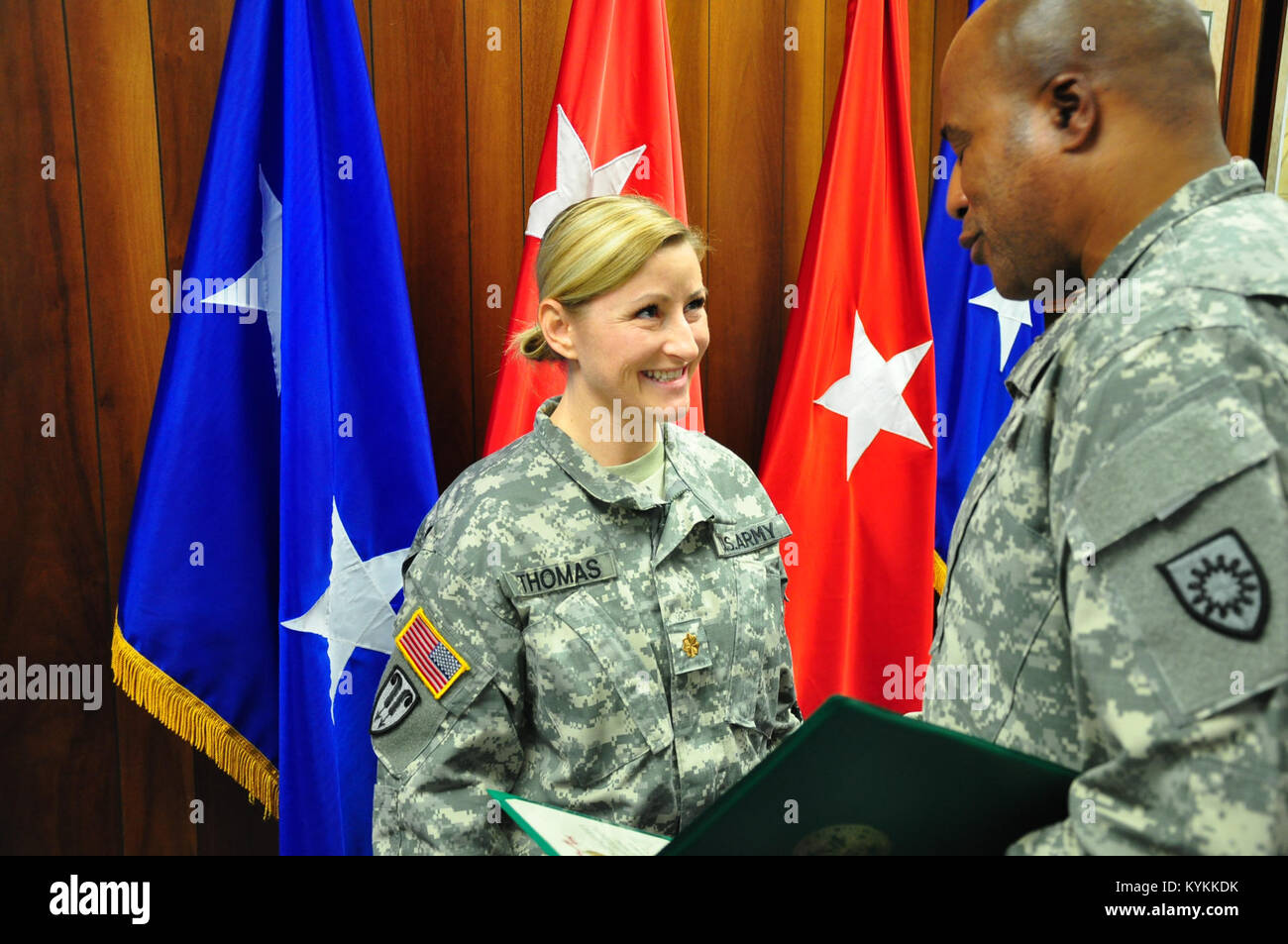 Maj. Jennifer Thomas, formerly Jennifer Steele, is honored at a going ...