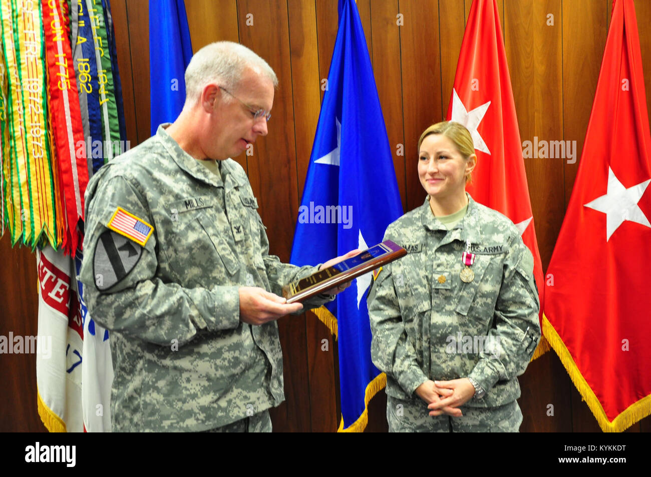 Maj. Jennifer Thomas, formerly Jennifer Steele, is honored at a going ...