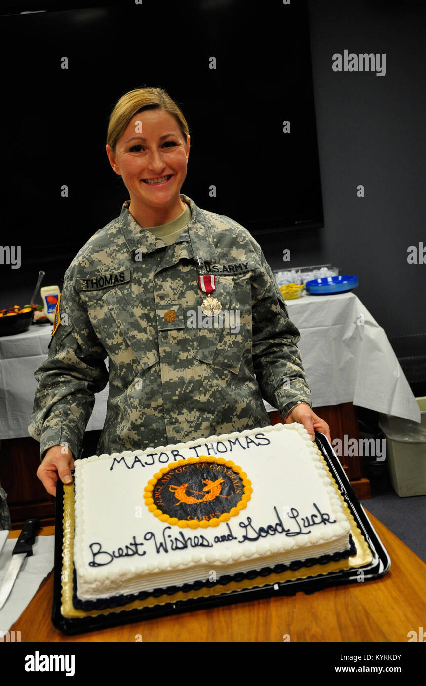 Maj. Jennifer Thomas, formerly Jennifer Steele, is honored at a going ...