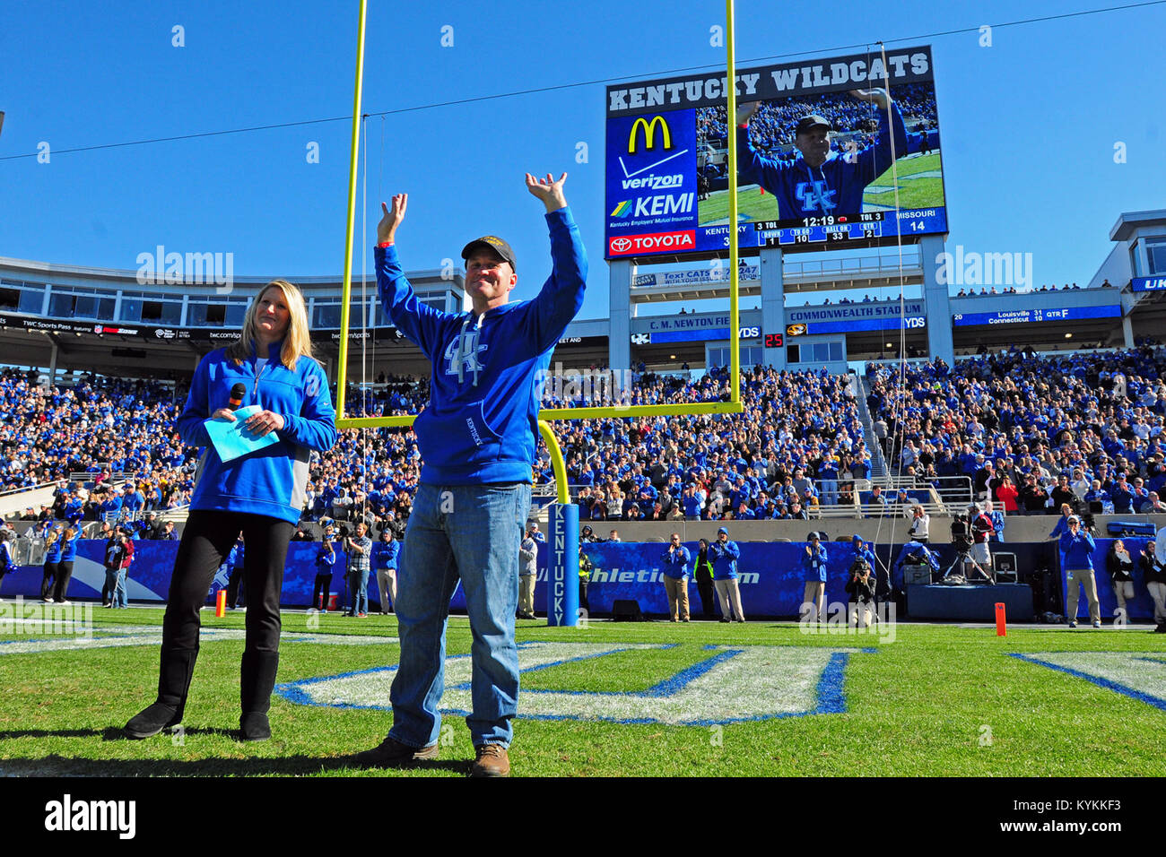 Kentucky National Guard Capt. Shannon Ison is recognized during the ...