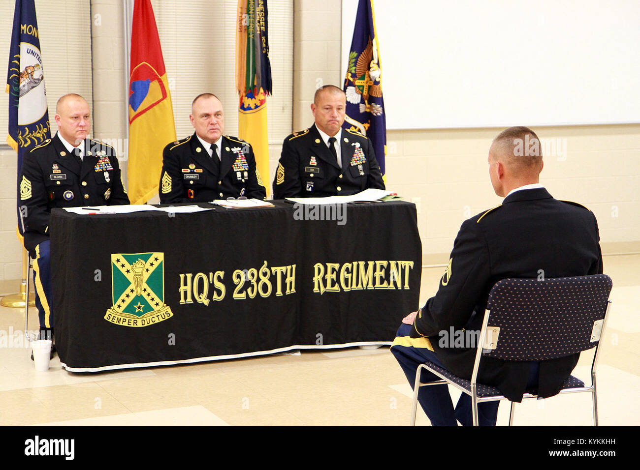 Staff Sgt. Nicholas Anglin with the 201st Engineer Battalion appears ...