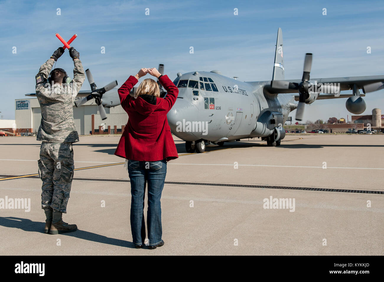 Heather Wilson, wife of Kentucky Air National Guard C-130 pilot Lt. Col ...