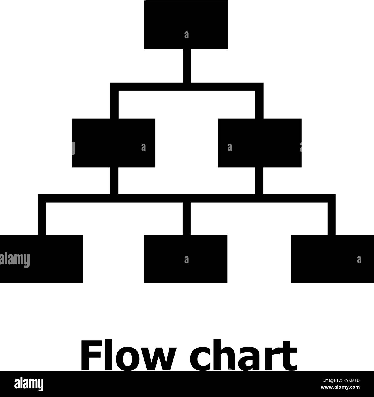 flow-chart-icon-simple-style-stock-vector-image-art-alamy