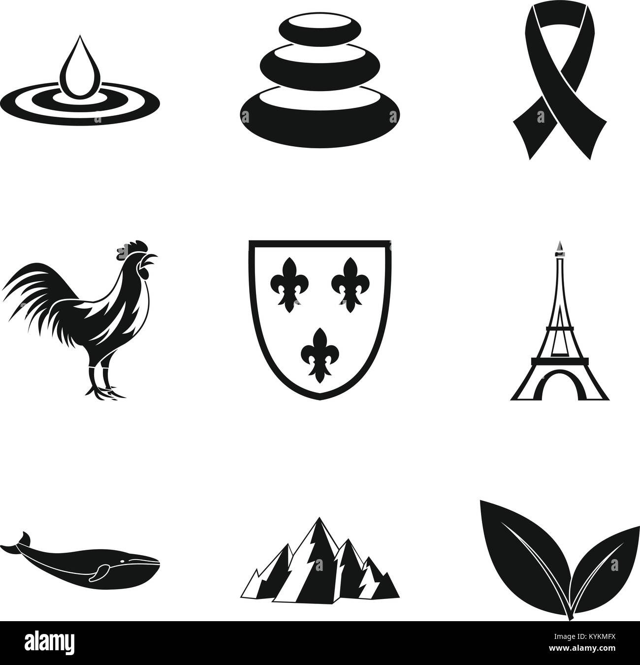 Standard icons set, simple style Stock Vector Image & Art - Alamy