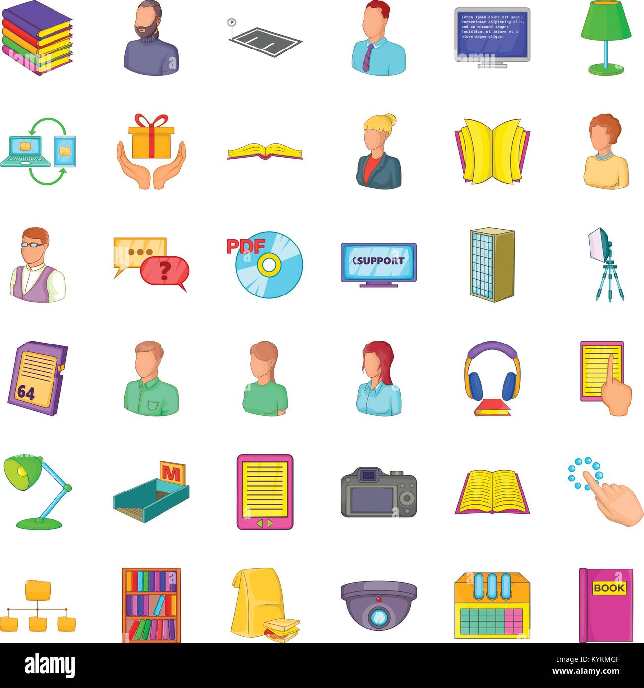 Library photo collection Stock Vector Images - Alamy