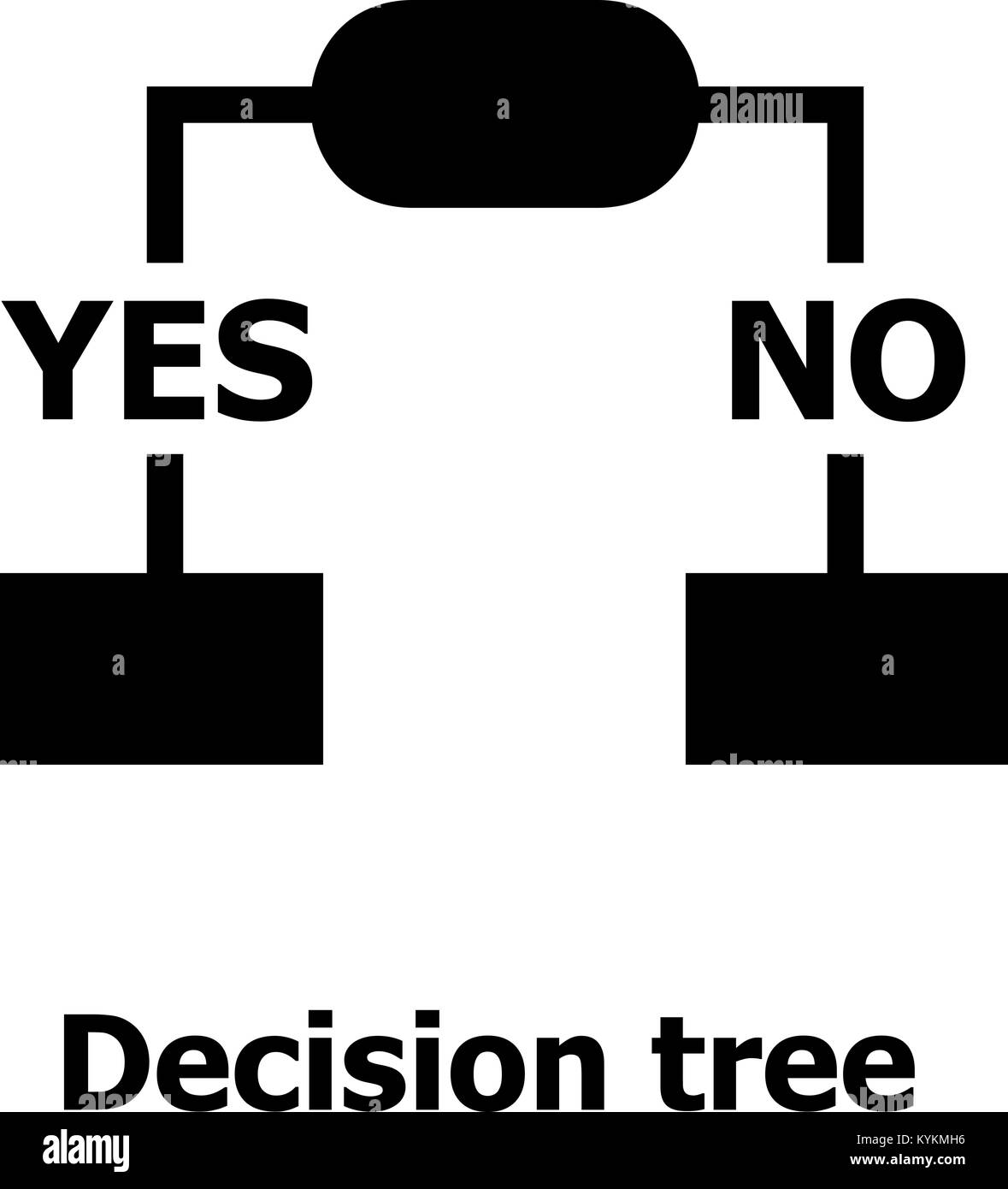 Decision tree icon, simple style Stock Vector Image & Art - Alamy