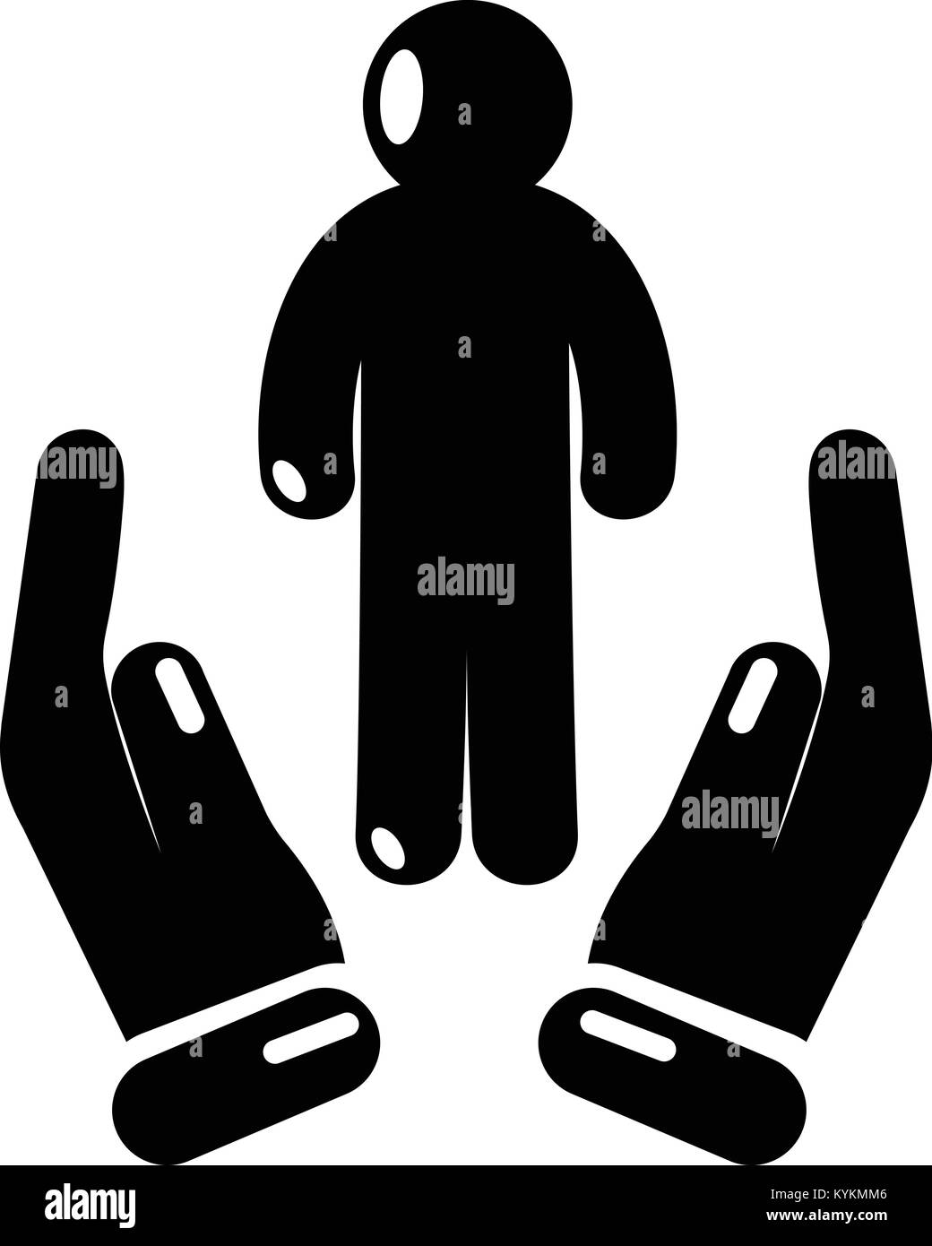 Protection life icon, simple black style Stock Vector Image & Art - Alamy