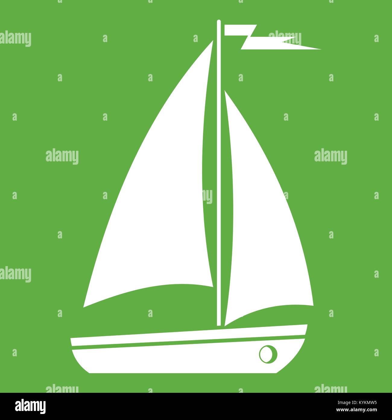 Boat icon green Stock Vector Image & Art - Alamy