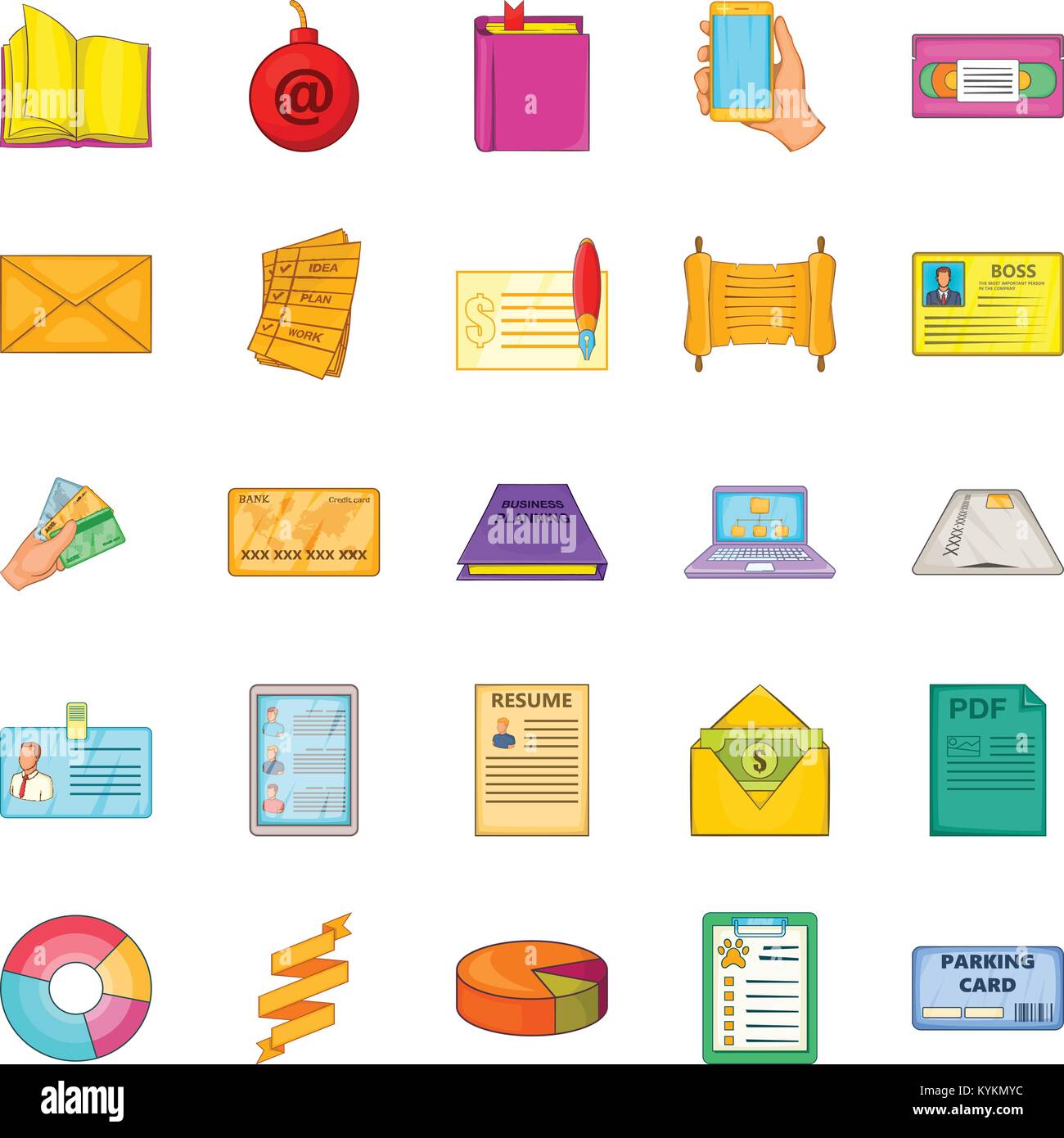 Version icons set, cartoon style Stock Vector Image & Art - Alamy