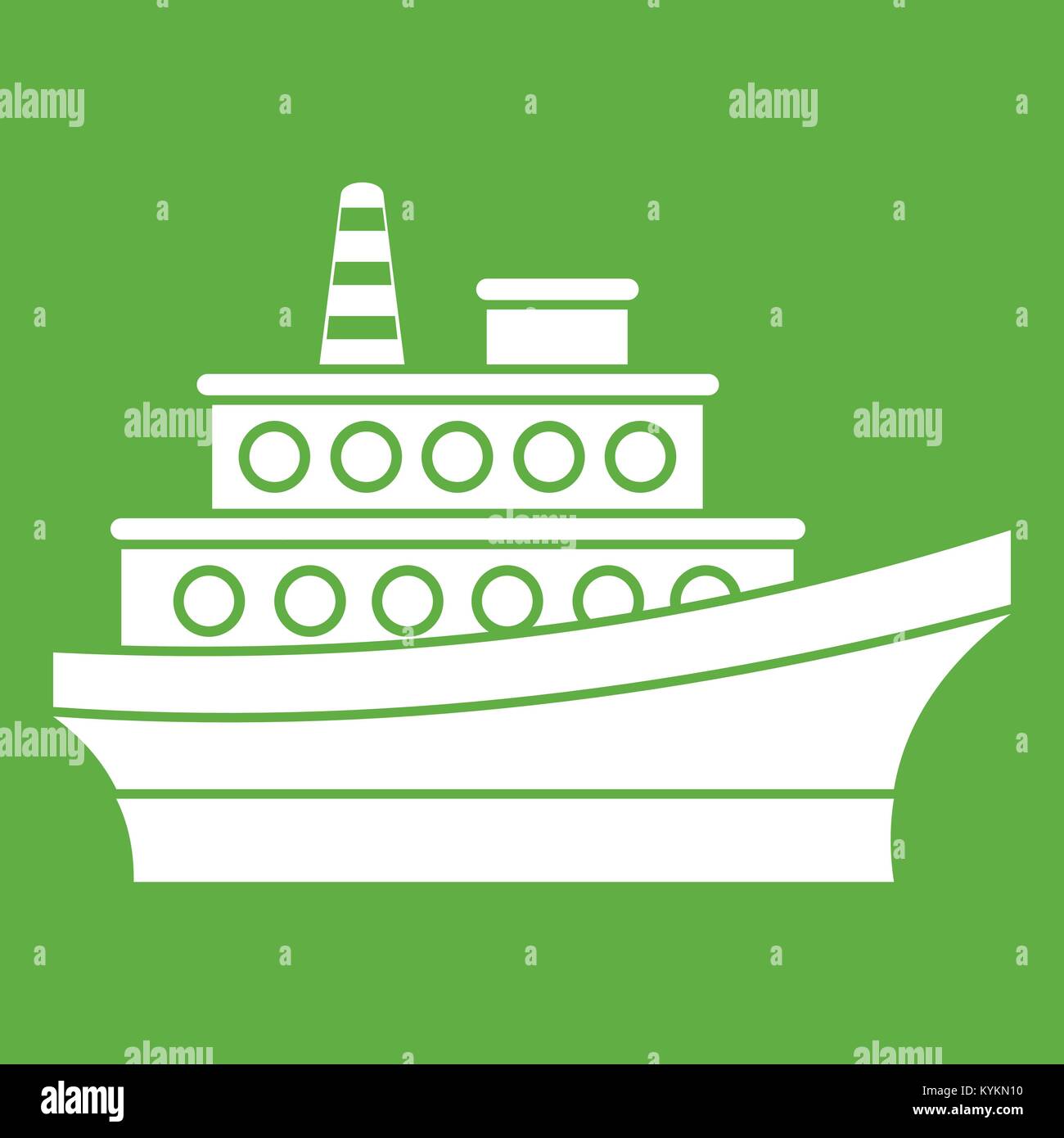 Big ship icon green Stock Vector Image & Art - Alamy