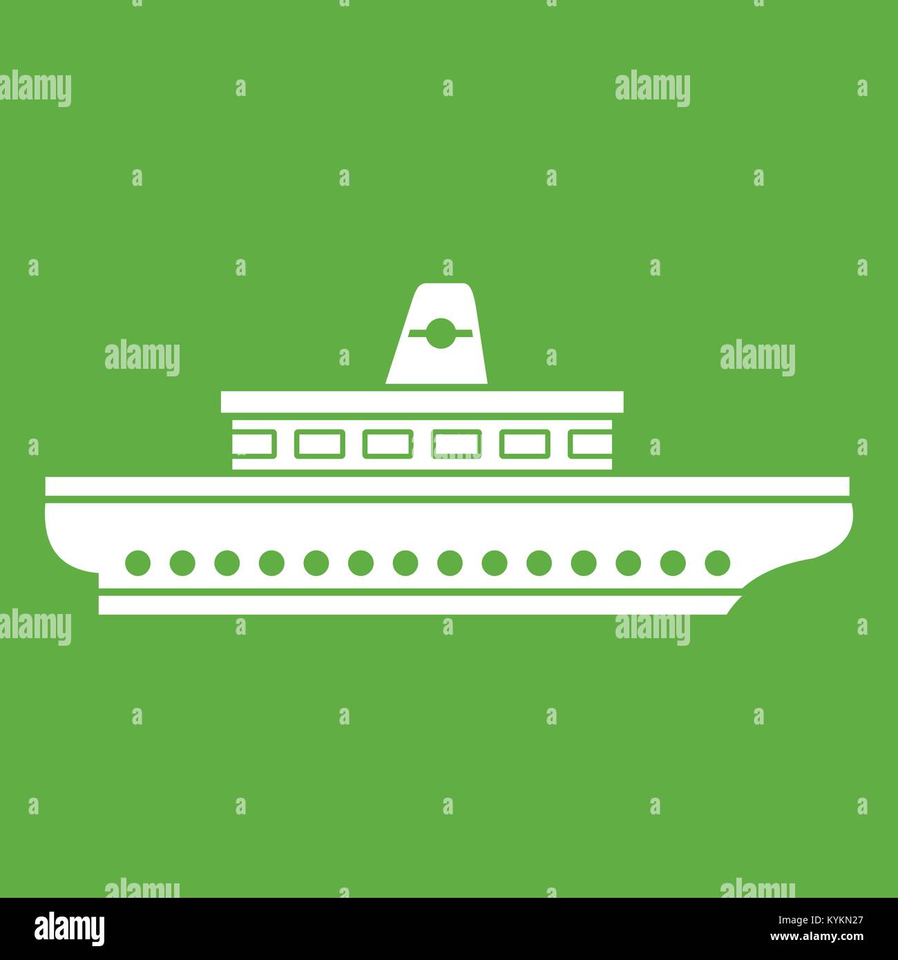 Passenger ship icon green Stock Vector Image & Art - Alamy