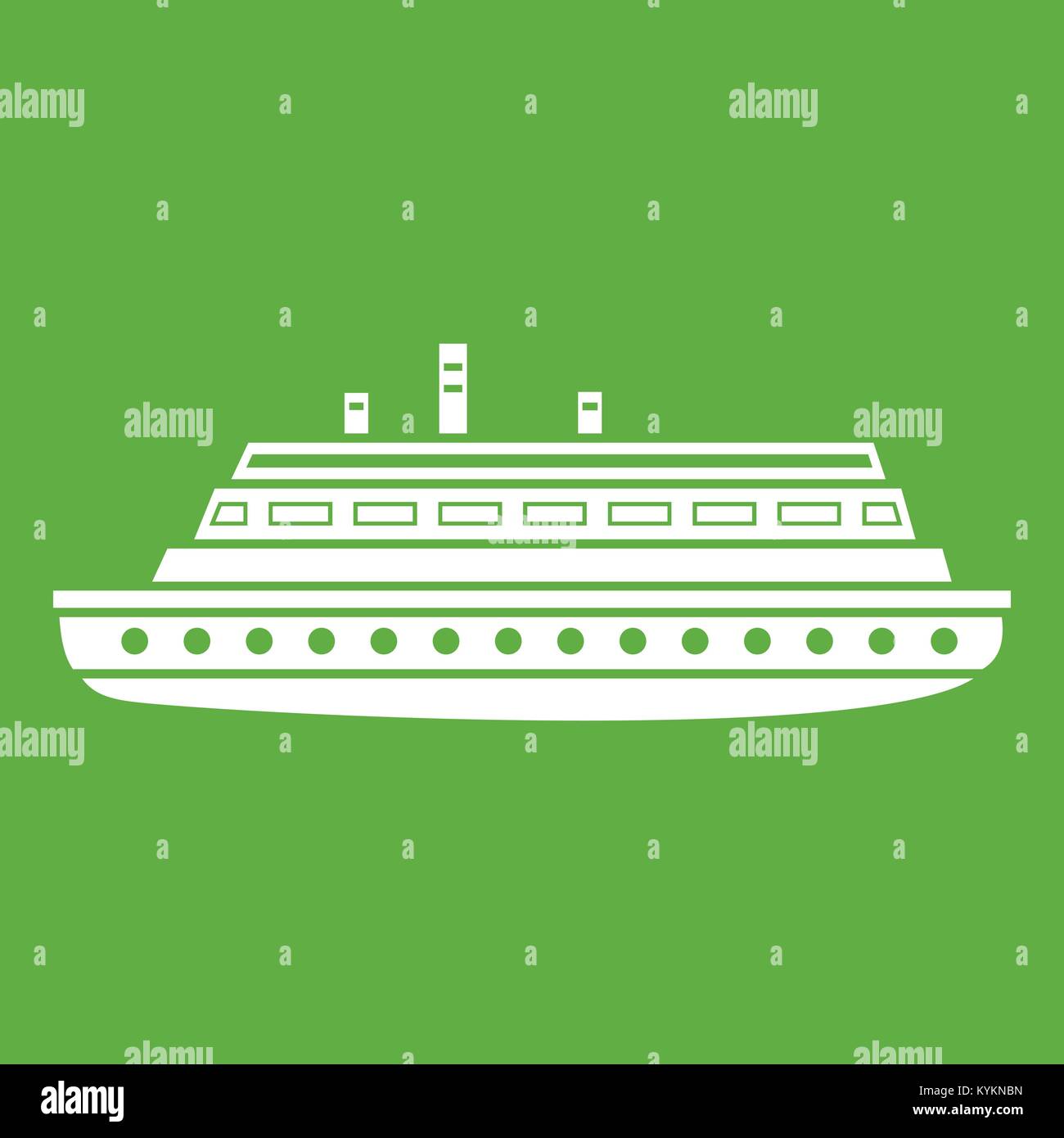 Long ship icon green Stock Vector Image & Art - Alamy
