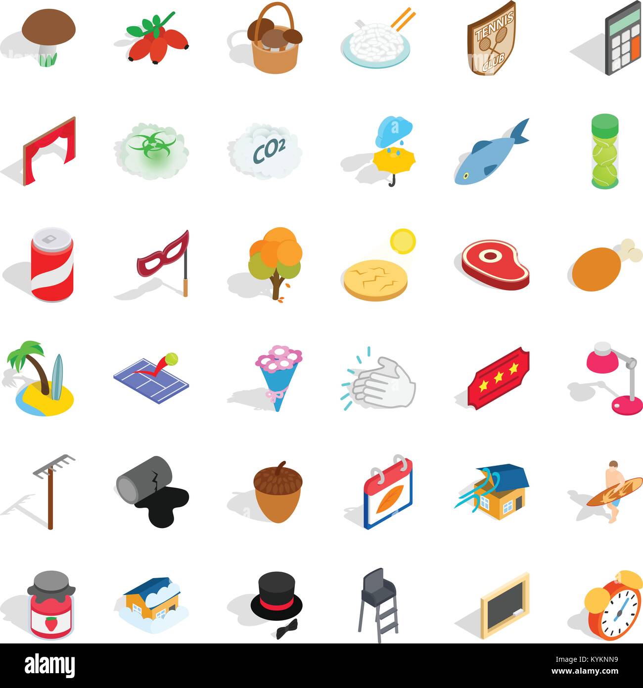 Lifetime icons set, isometric style Stock Vector Image & Art - Alamy