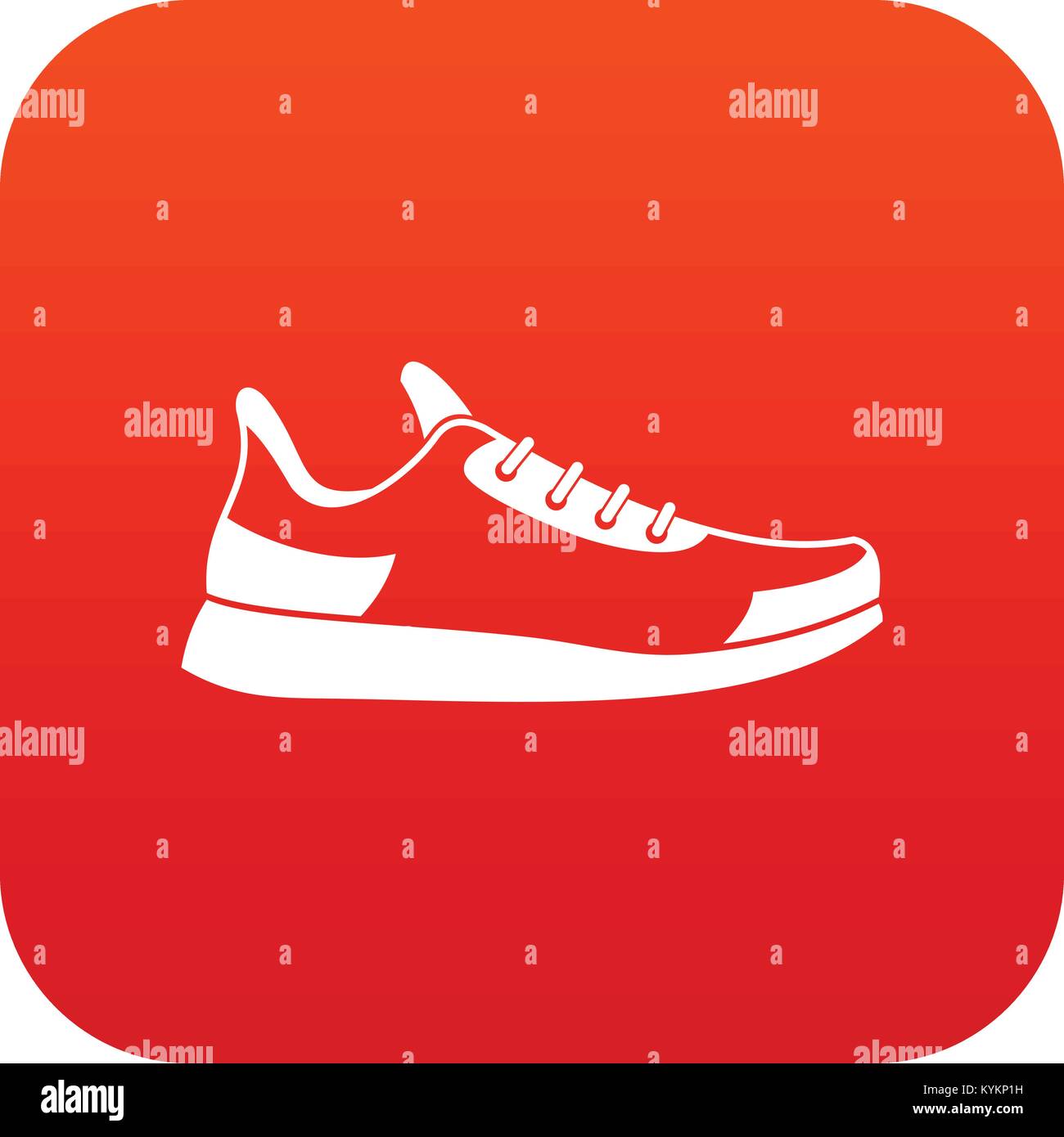 Sneaker icon digital red Stock Vector Image & Art - Alamy