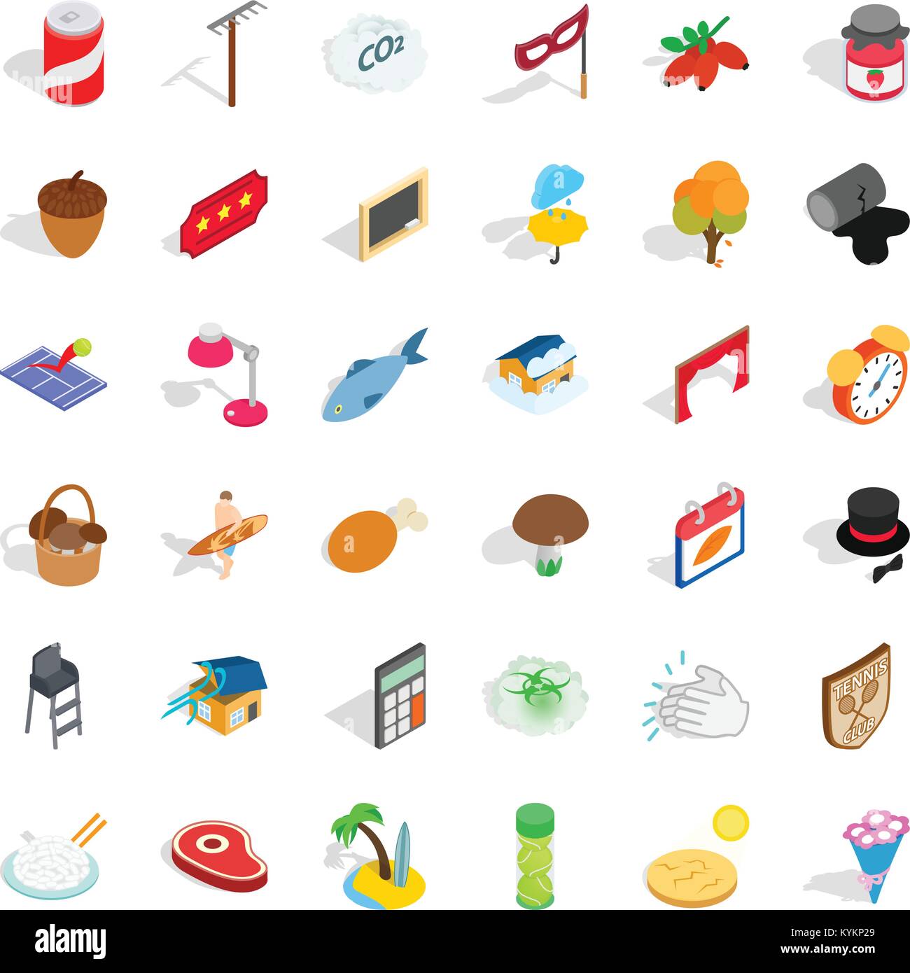 Life icons set, isometric style Stock Vector Image & Art - Alamy