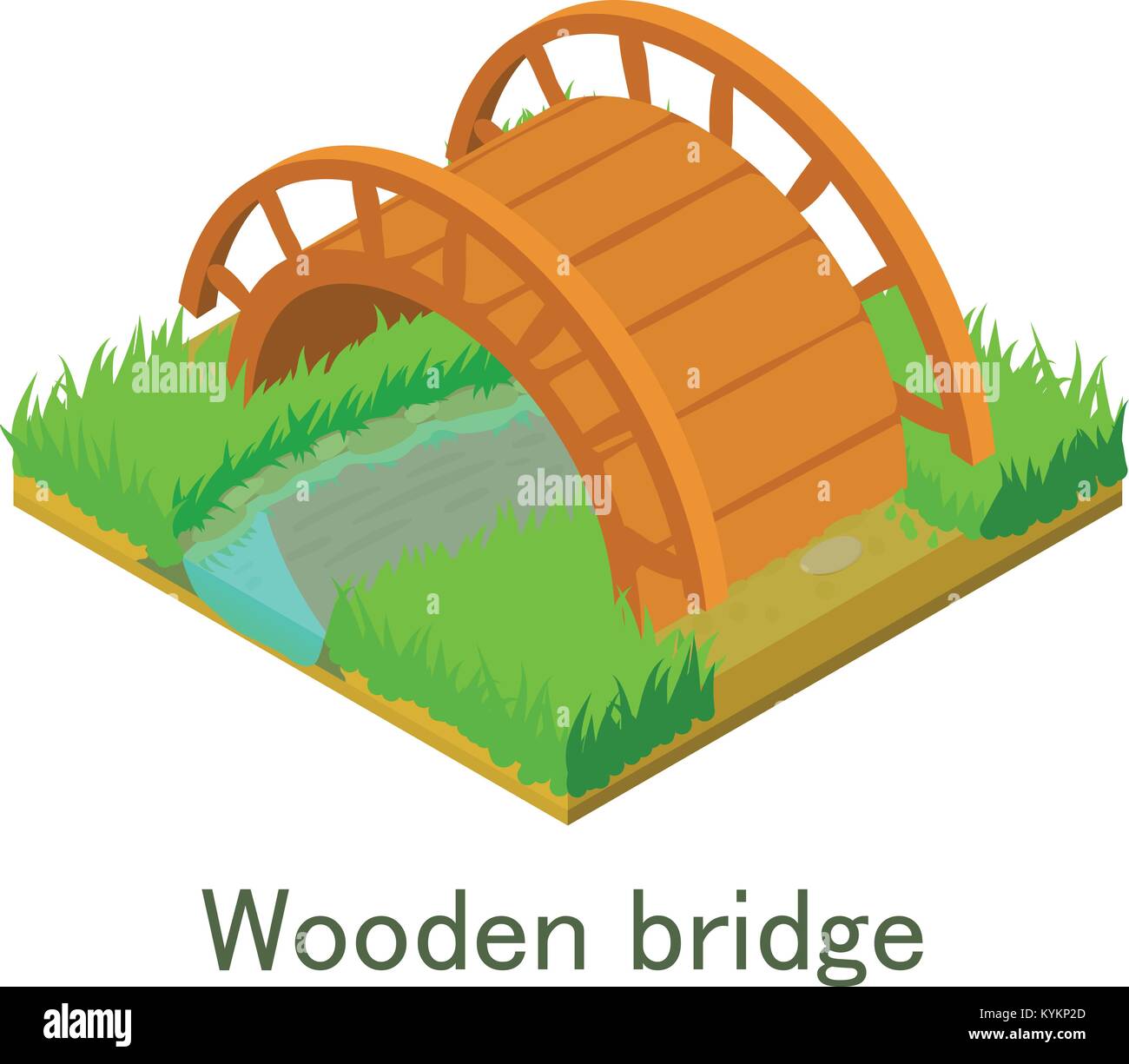 Wood street bridge Stock Vector Images - Alamy