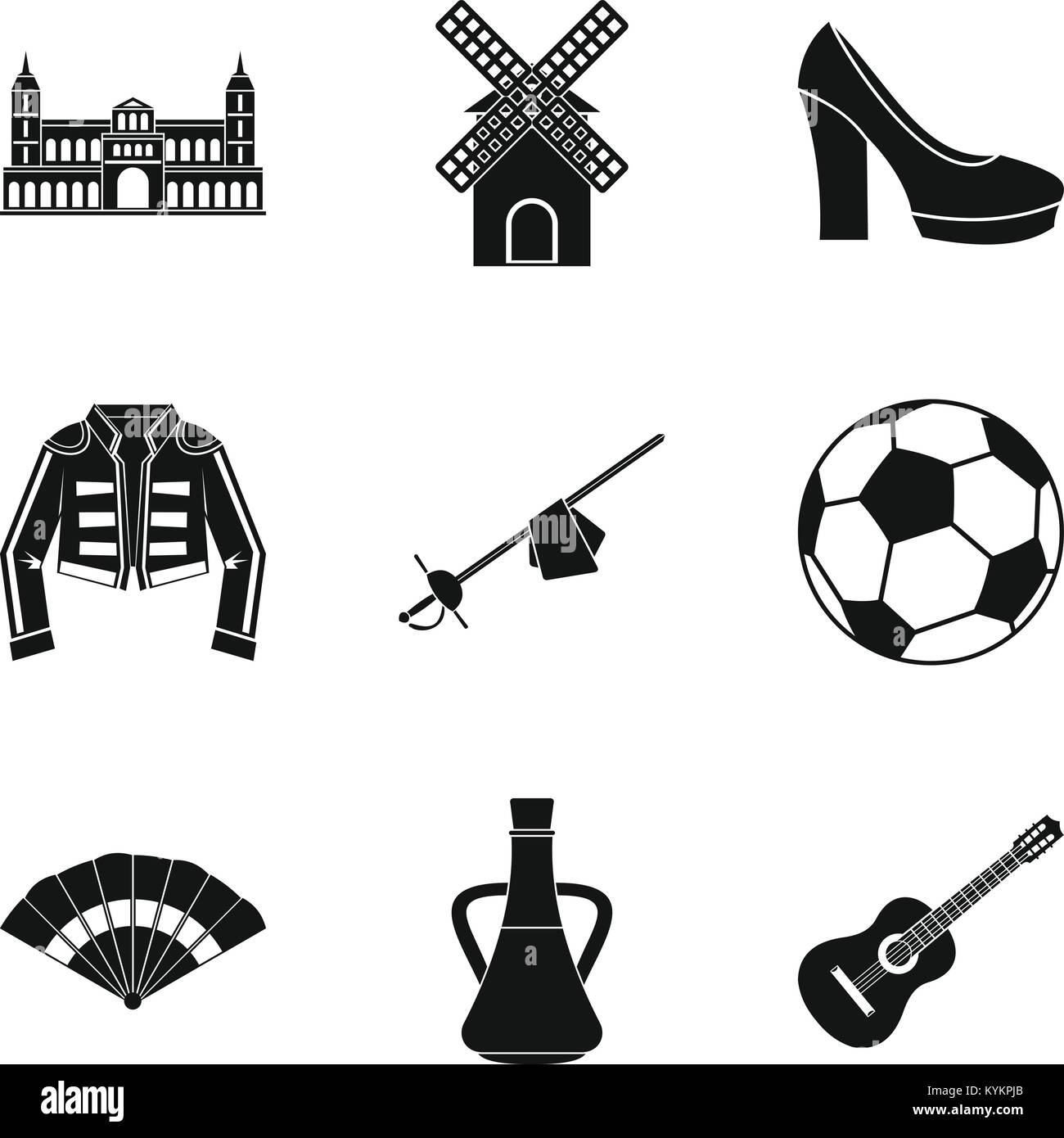 European icons set, simple style Stock Vector Image & Art - Alamy
