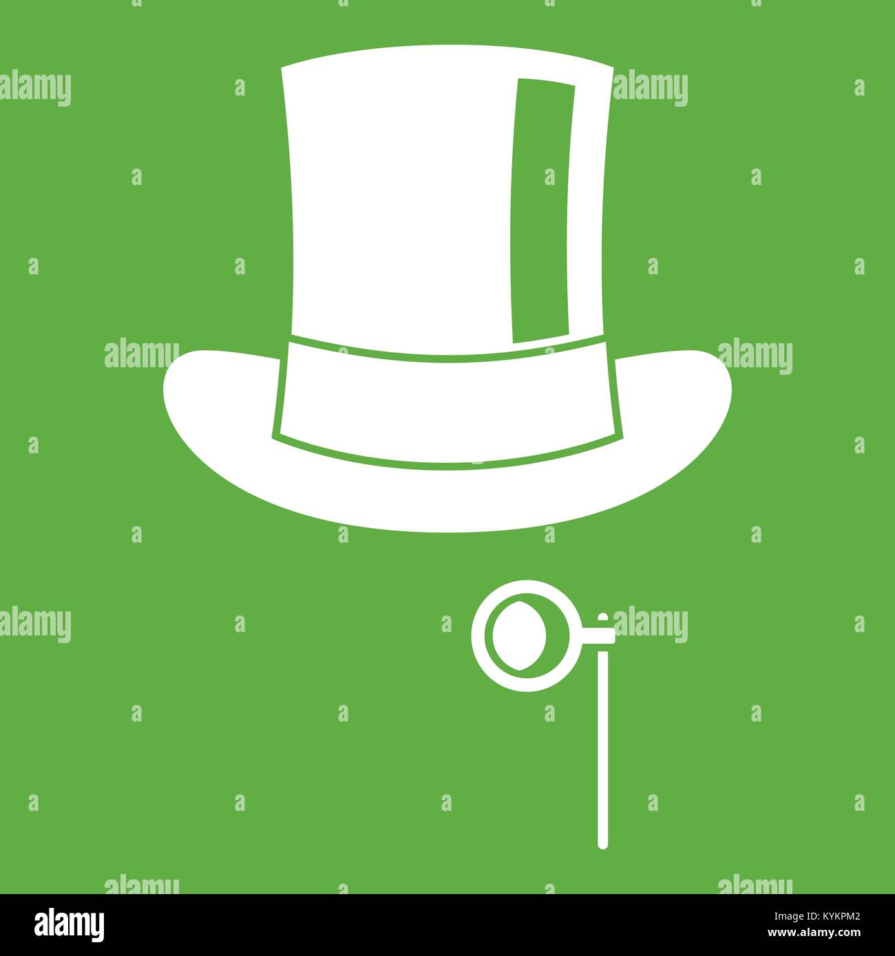 Monocle and top hat Stock Vector Images - Alamy
