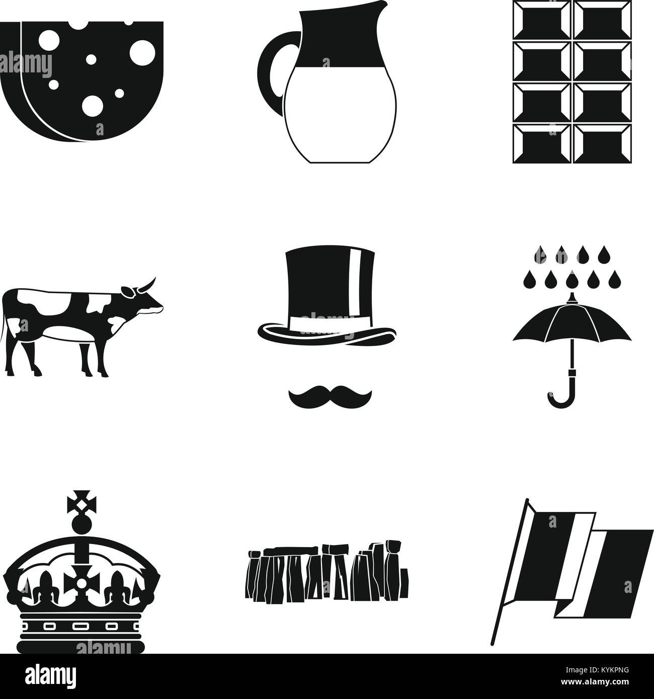 Region icons set, simple style Stock Vector Image & Art - Alamy