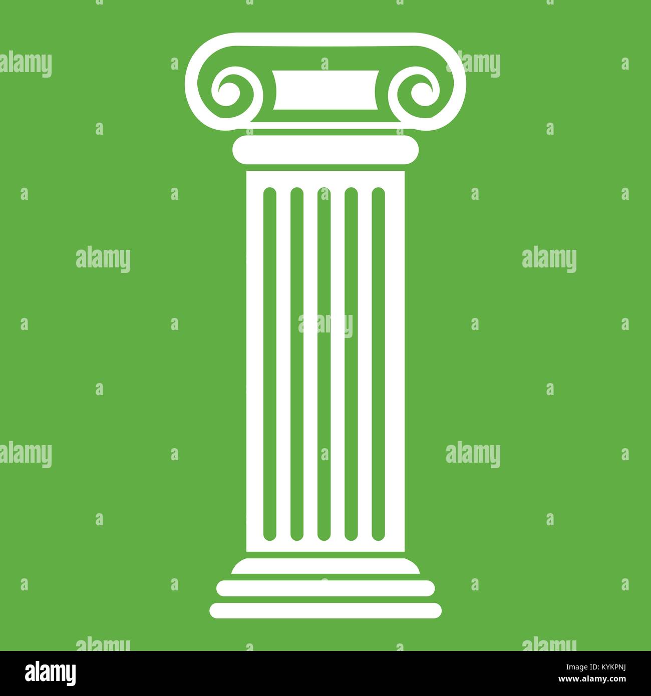 Roman column icon green Stock Vector Image & Art - Alamy
