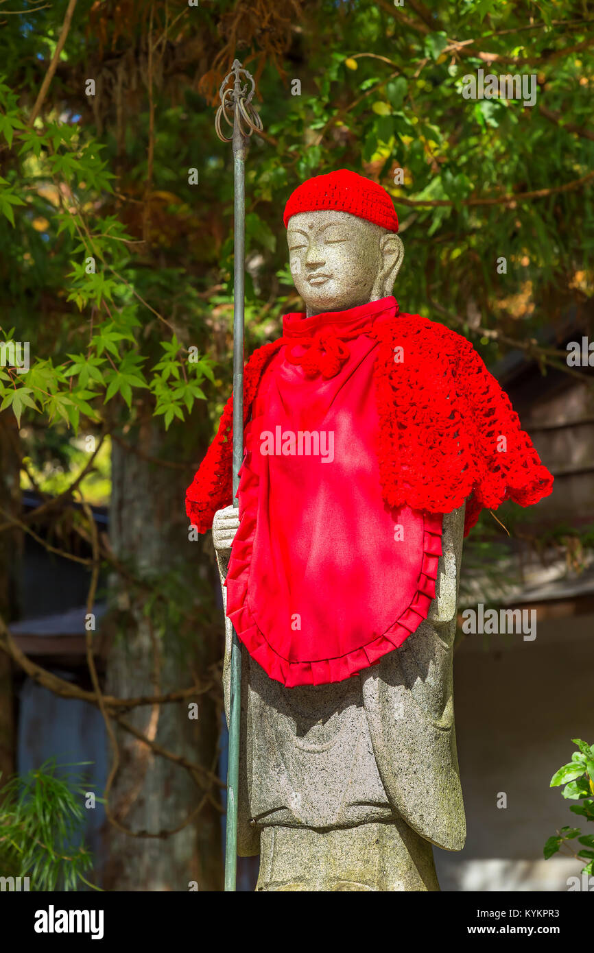 Japanese Buddha Statues (Jizo Bodhisattva) at Koyasan (Mt. Koya) area ...